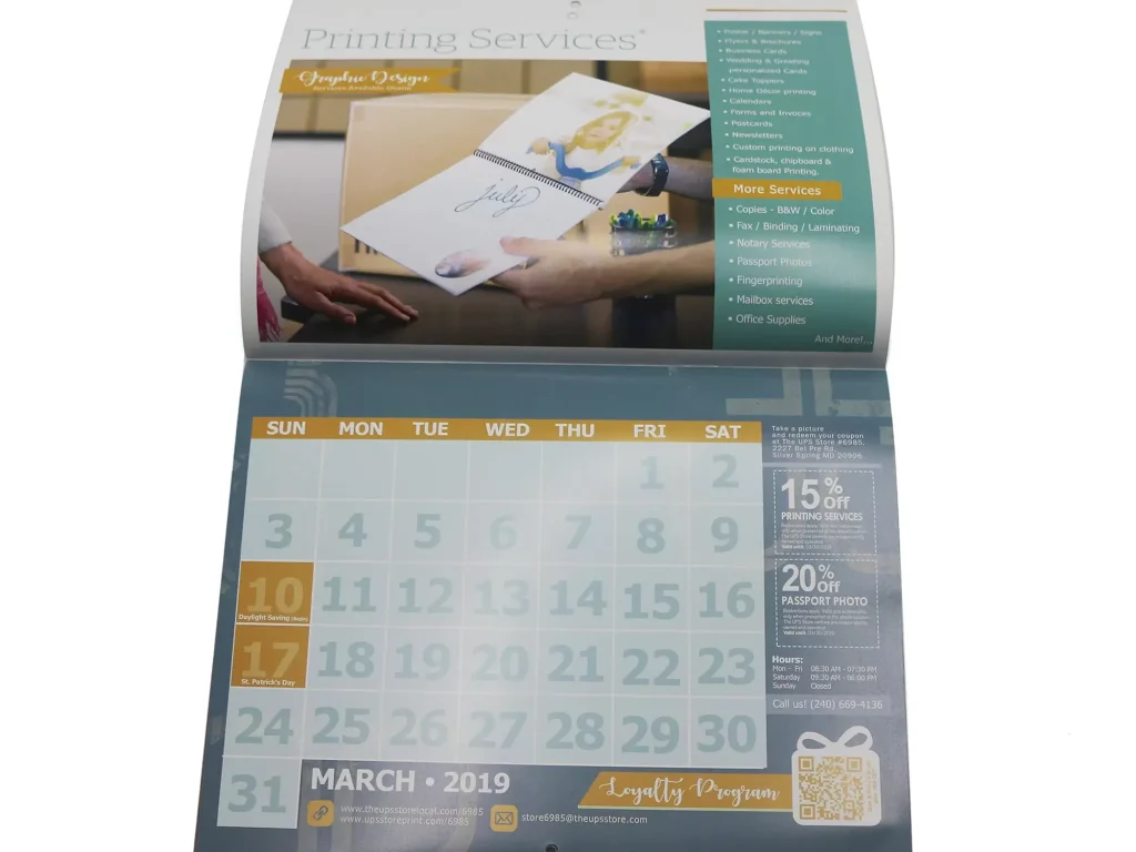 Custom Calendar Printing Services | Kore Create